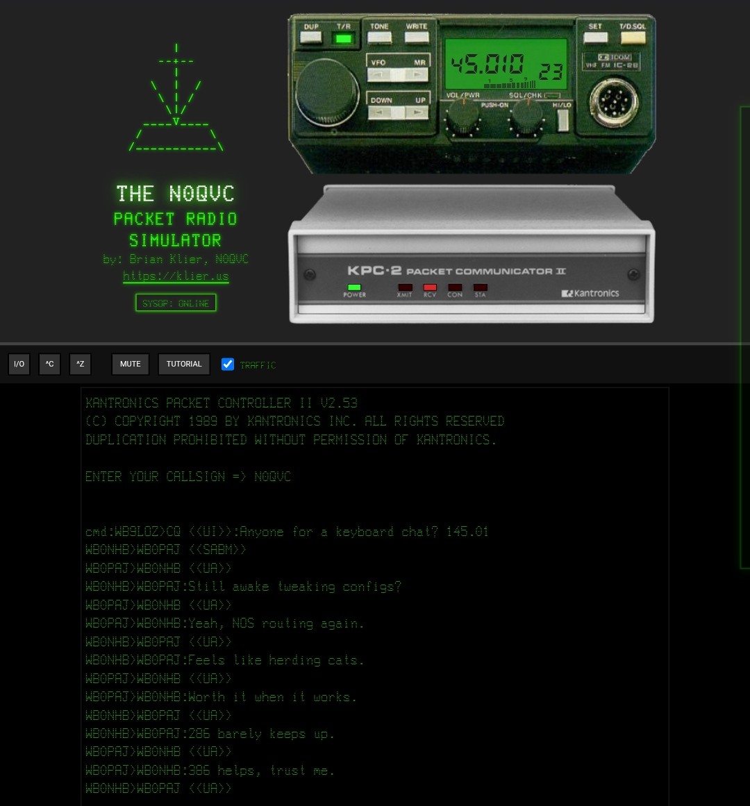The N0QVC Packet Radio Simulator - Klier Productions